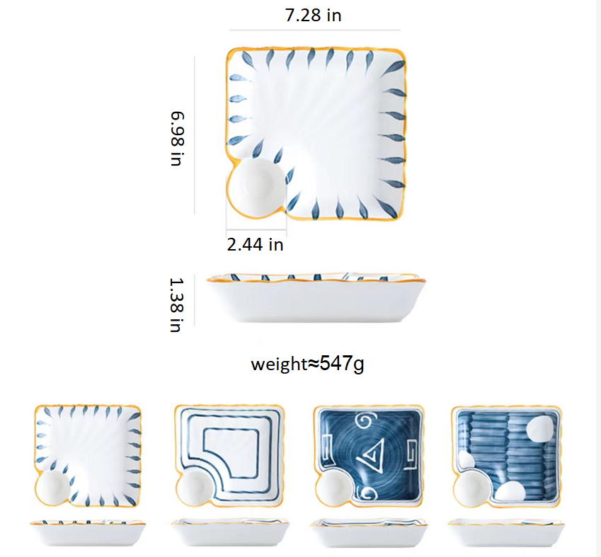 Dumpling Plate Set (4 pieces) – Curated Kitchenware